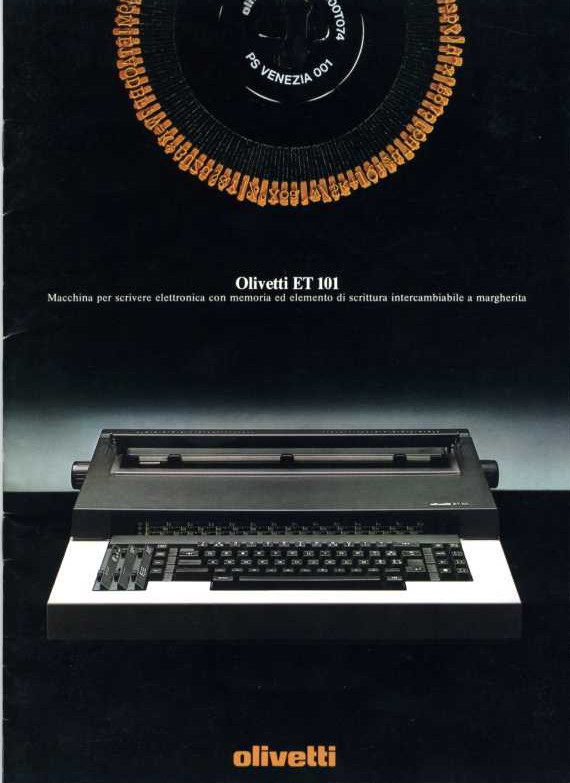 Storiaolivetti - Olivetti ET 101, la prima macchina per scrivere ...